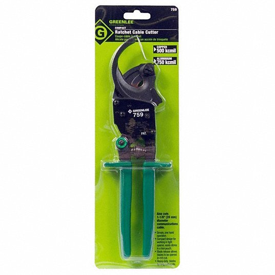 Greenlee 759 Ratchet wire cutter Steel10 1/2 Overall Length