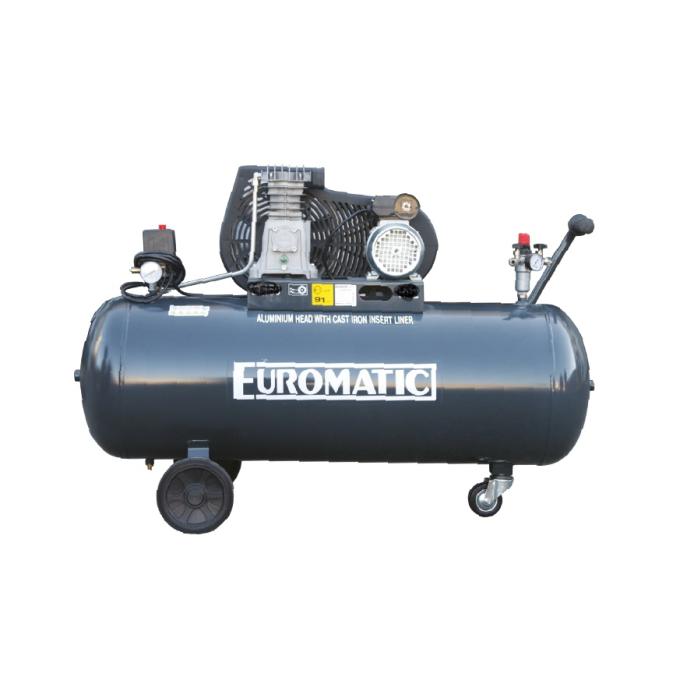 Euromatic 55902671 Electric Air Compressor, 270 Liters, 3HP, 2.2 KW, 1 ...